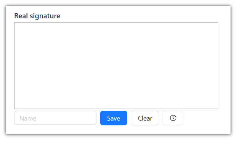 How to add a signature using Real Signature | BDQ