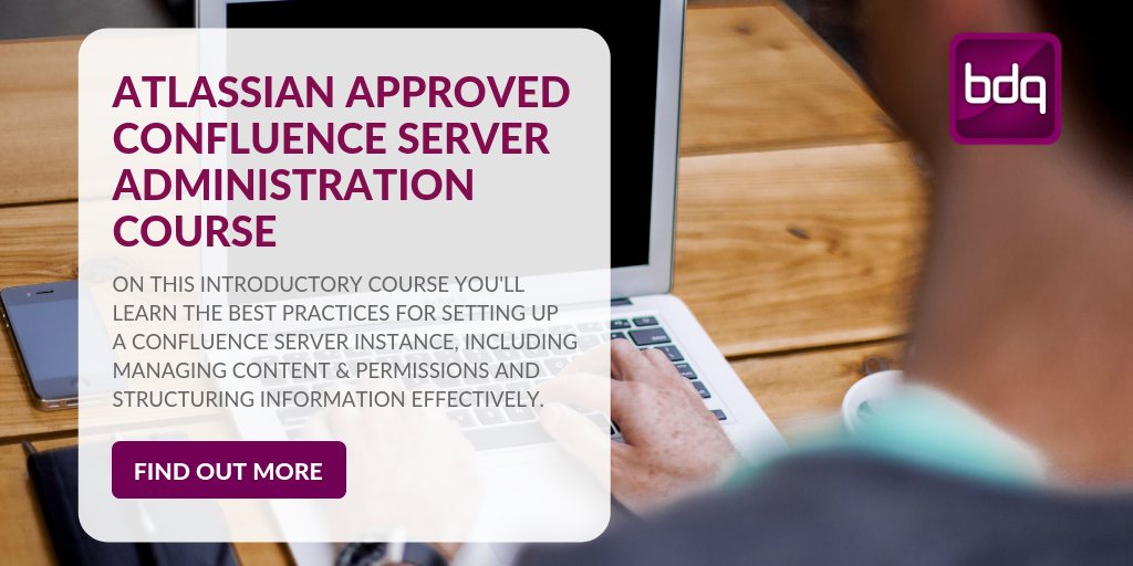 Confluence Server Administration l BDQ