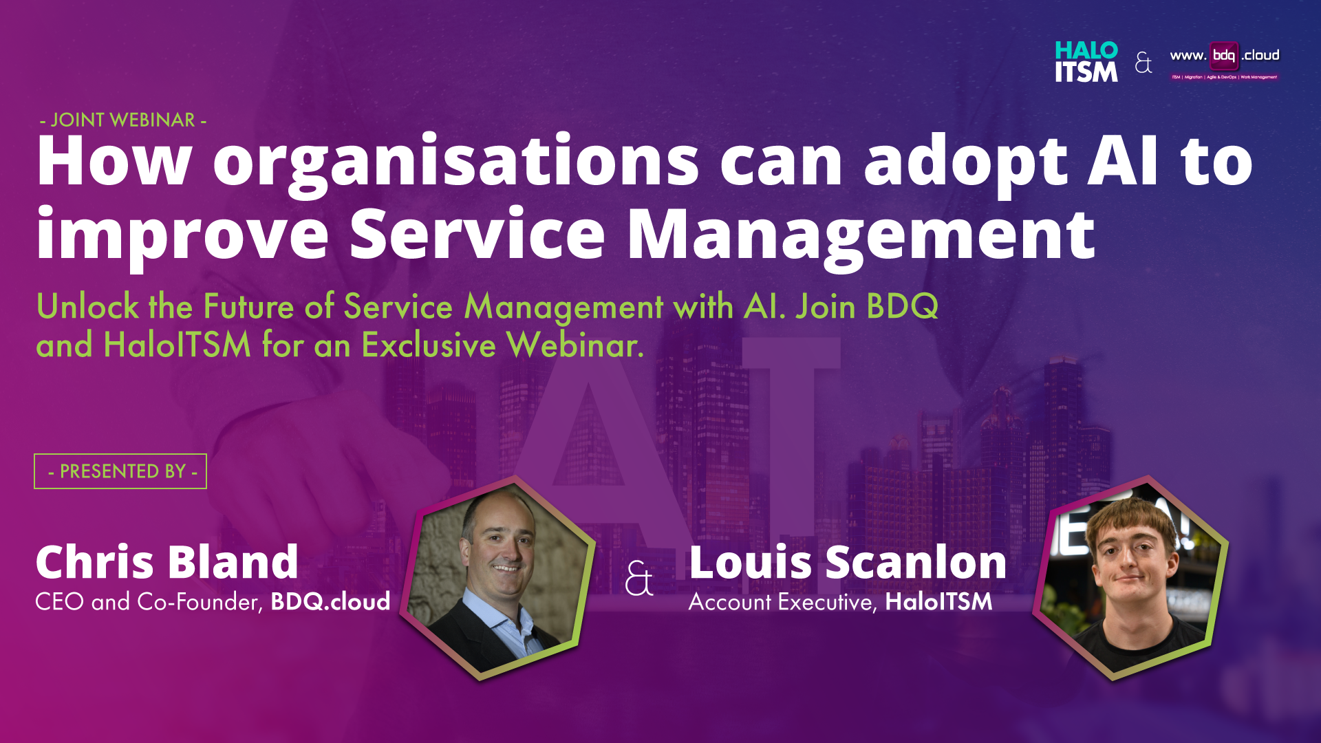 BDQ Webinar | HaloITSM Service Desk & AI Demo | BDQ